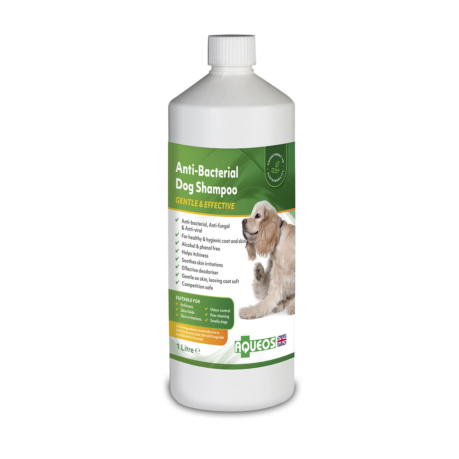 AQUEOS ANTI-BACTERIAL DOG SHAMPOO - totalfarmsupplies.co.uk