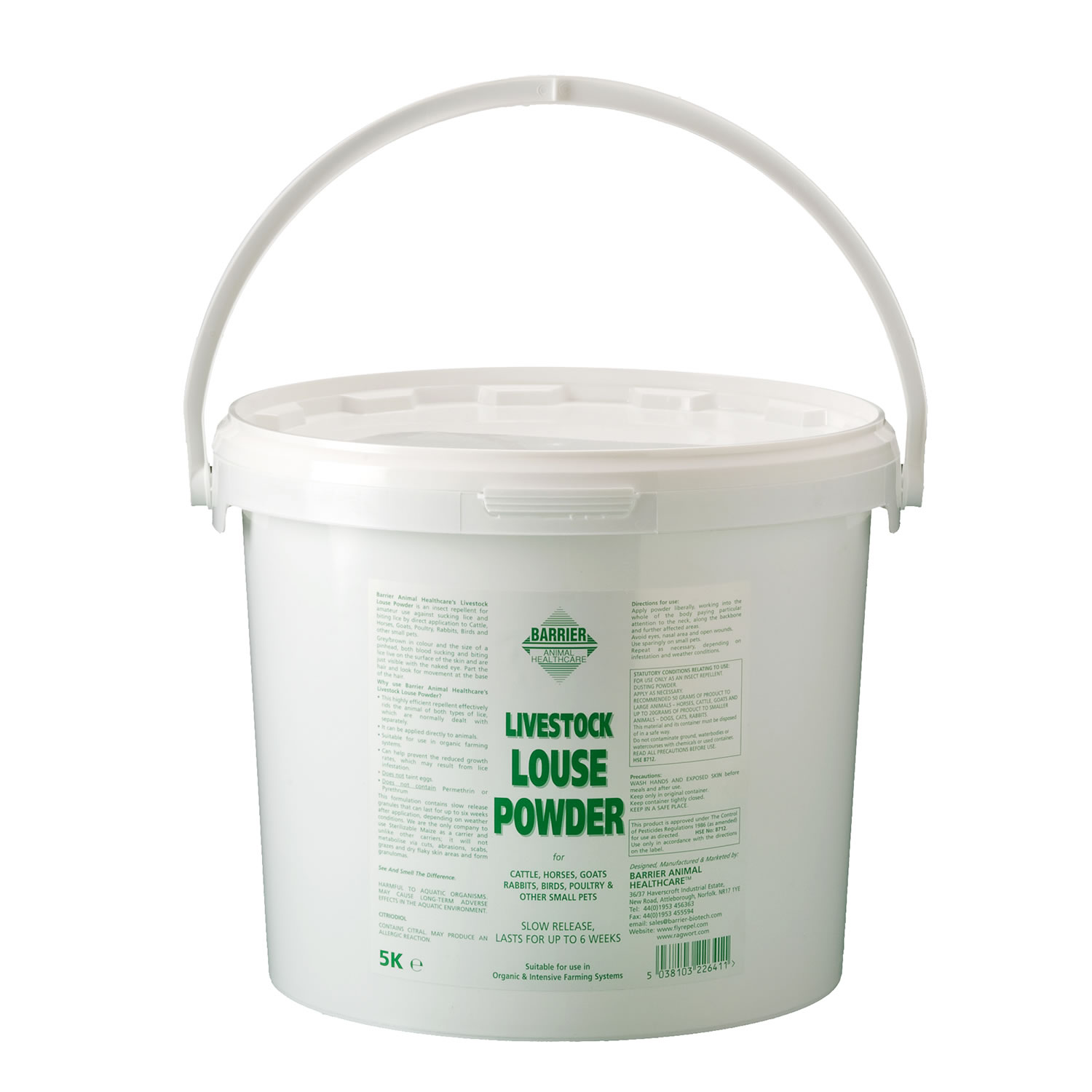 BARRIER LIVESTOCK LOUSE POWDER - totalfarmsupplies.co.uk