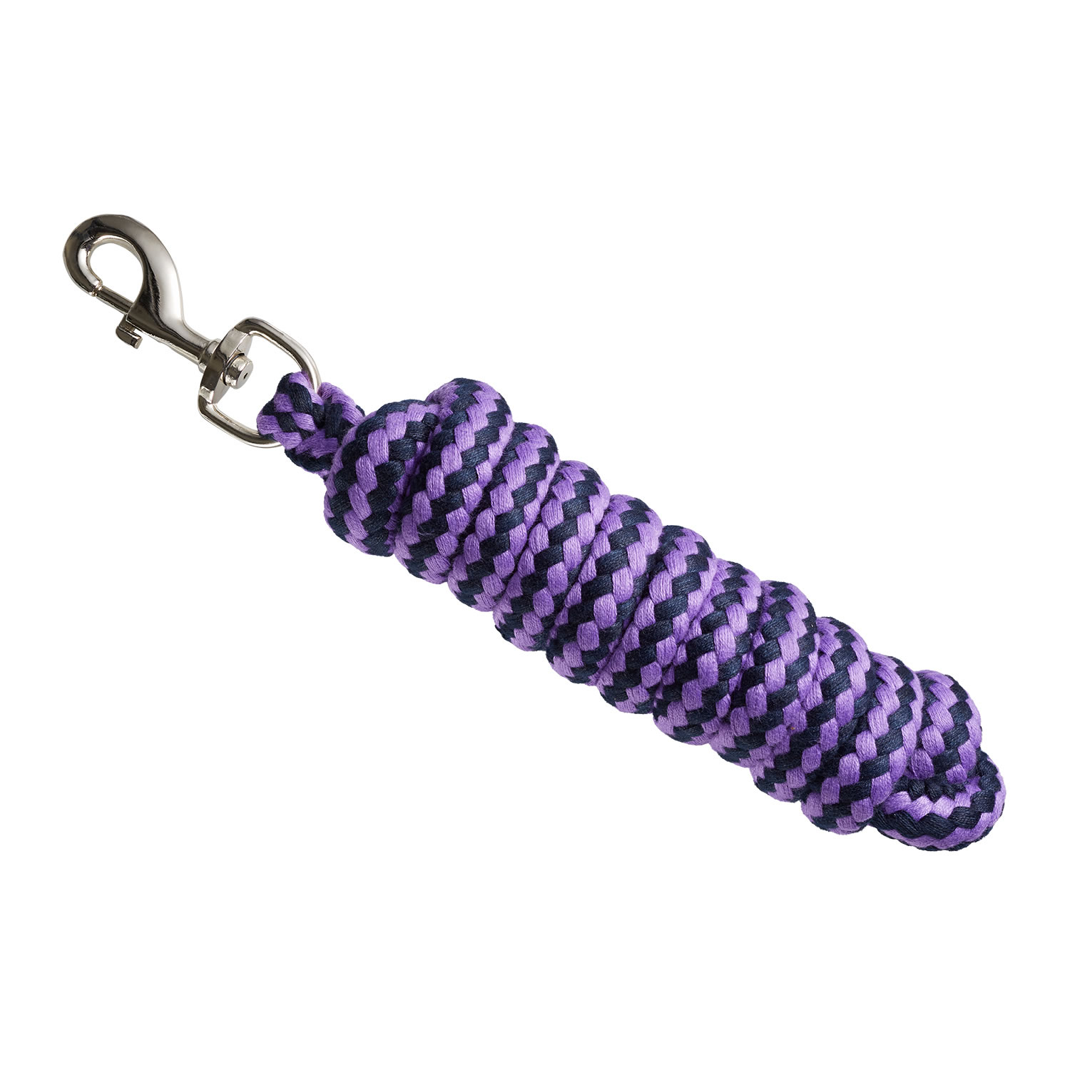 BITZ SOFT HANDLE TWO TONE LEAD ROPE WITH TRIGGER CLIP NAVY/PURPLE ...