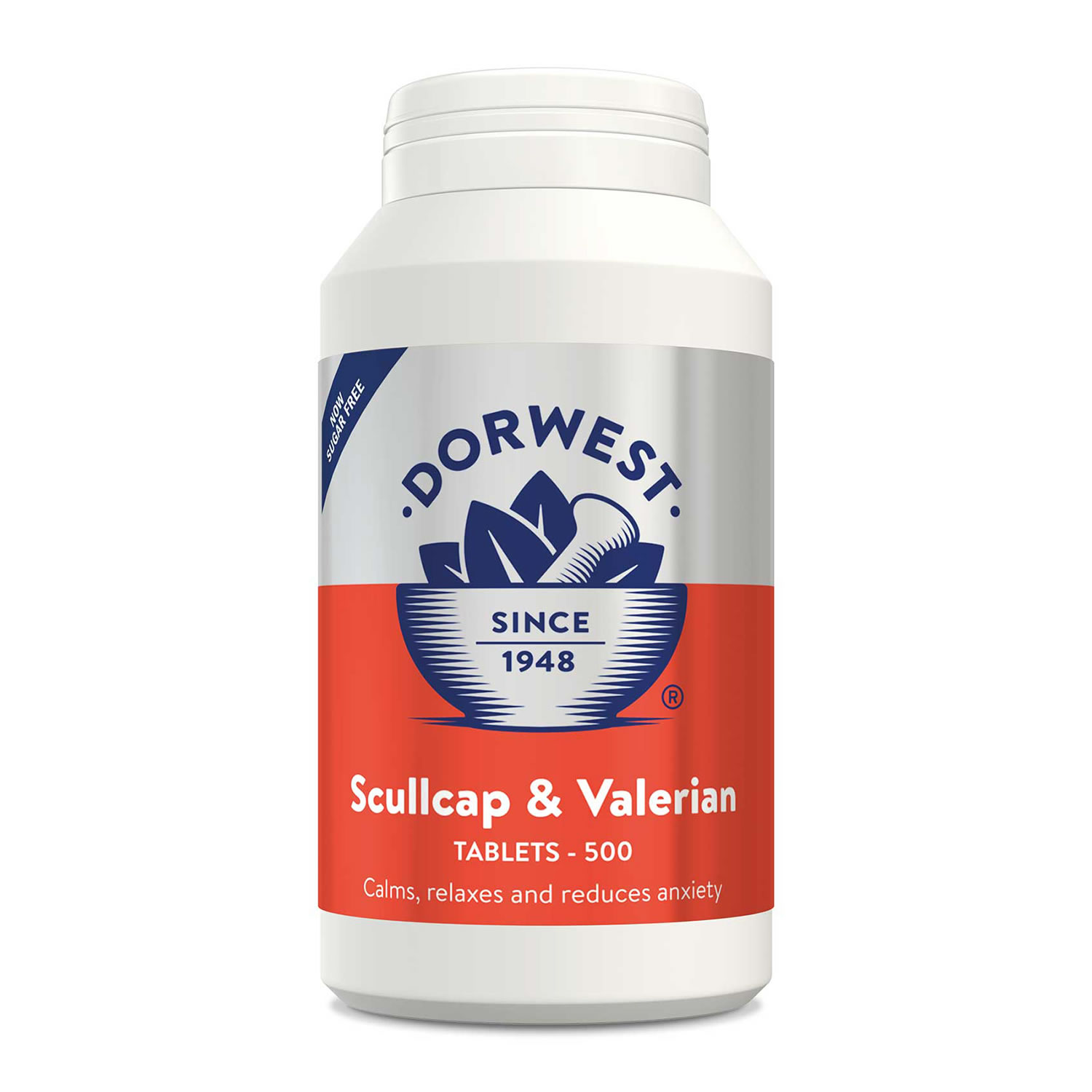 DORWEST HERBS SCULLCAP & VALERIAN 500 TABLETS - totalfarmsupplies.co.uk