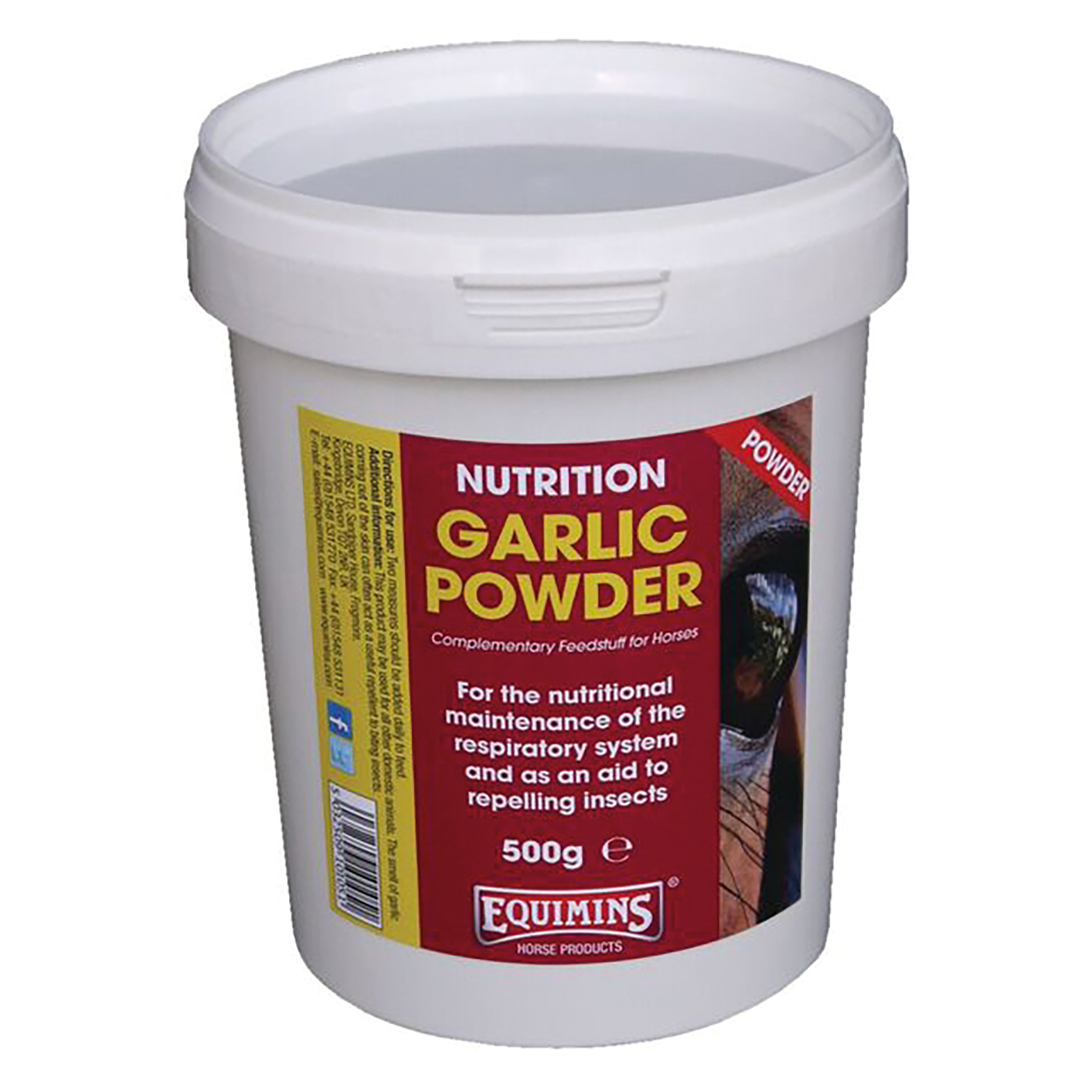 EQUIMINS GARLIC POWDER 500 GM TUB 500 GM - totalfarmsupplies.co.uk