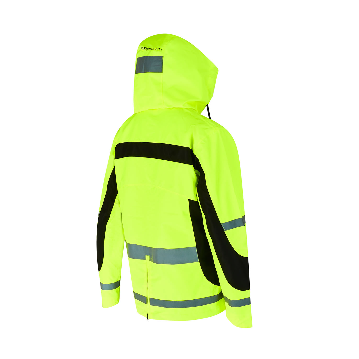 EQUISAFETY HI-VIS LIGHTWEIGHT WATERPROOF JACKET YELLOW ...