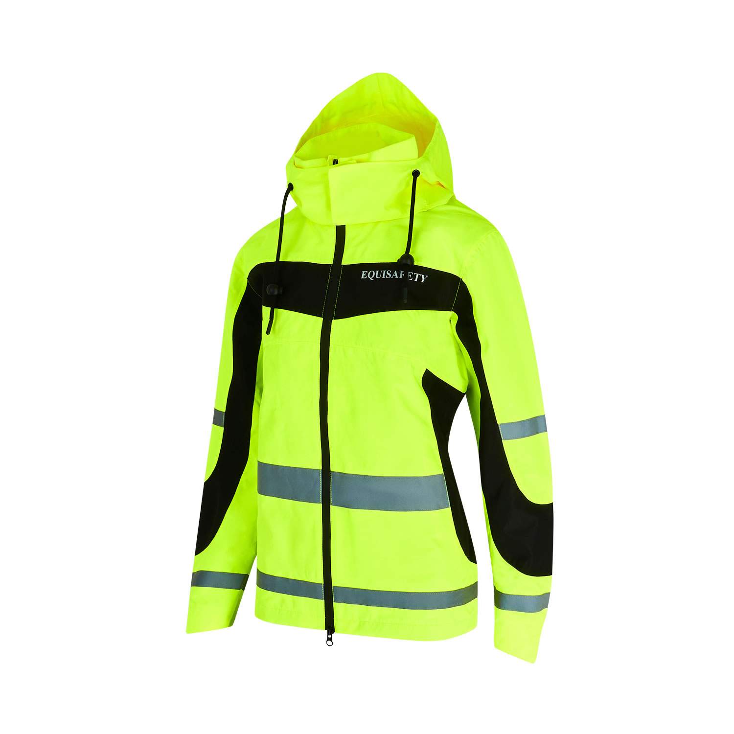 EQUISAFETY HI-VIS LIGHTWEIGHT WATERPROOF JACKET YELLOW ...