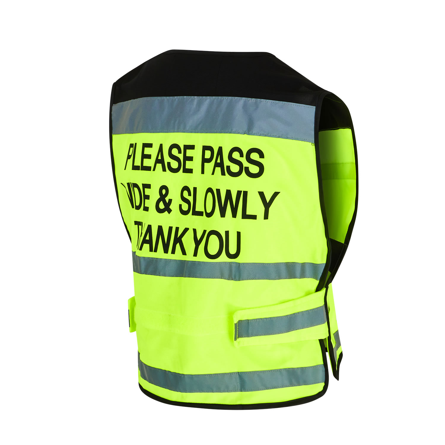 EQUISAFETY AIR WAISTCOAT PLEASE PASS WIDE & SLOWLY YELLOW ...