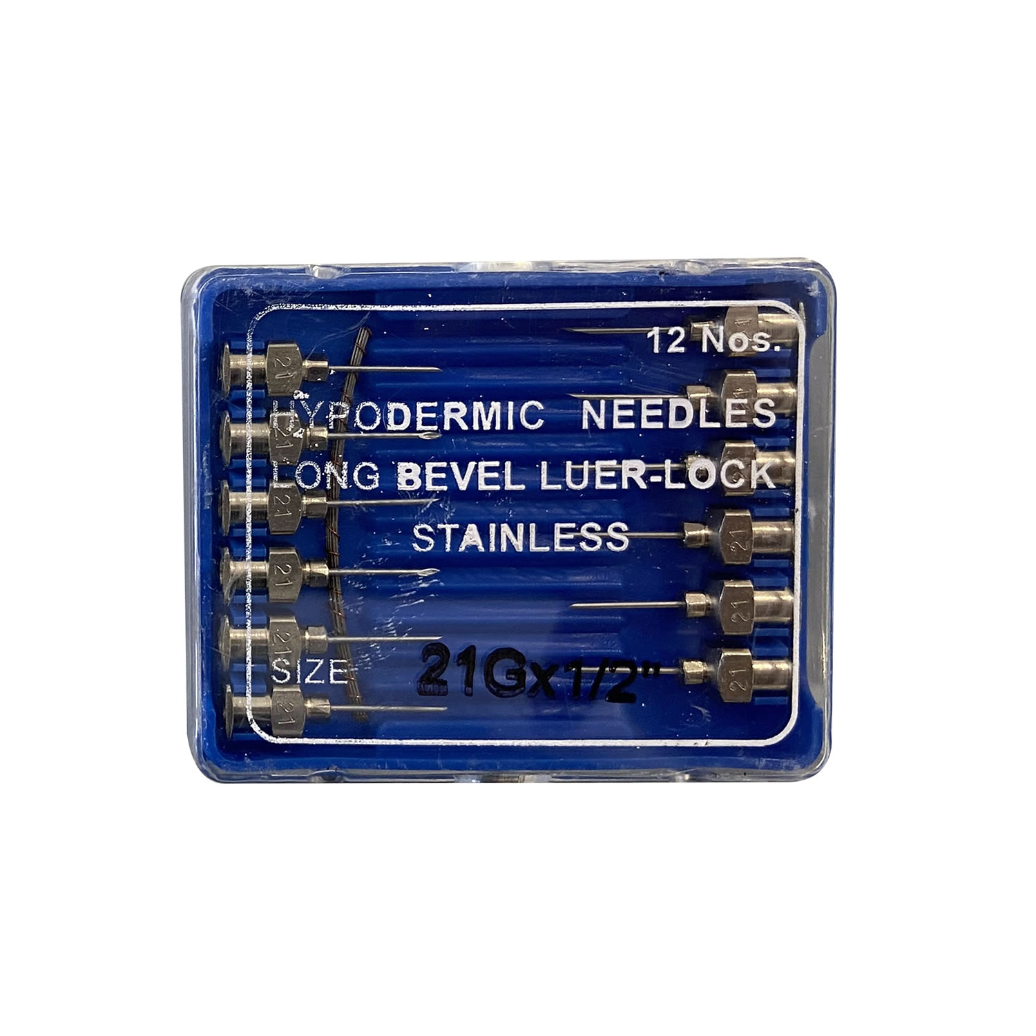 NEEDLES REUSABLE 21 GAUGE X 1/2 X 12 PACK - totalfarmsupplies.co.uk