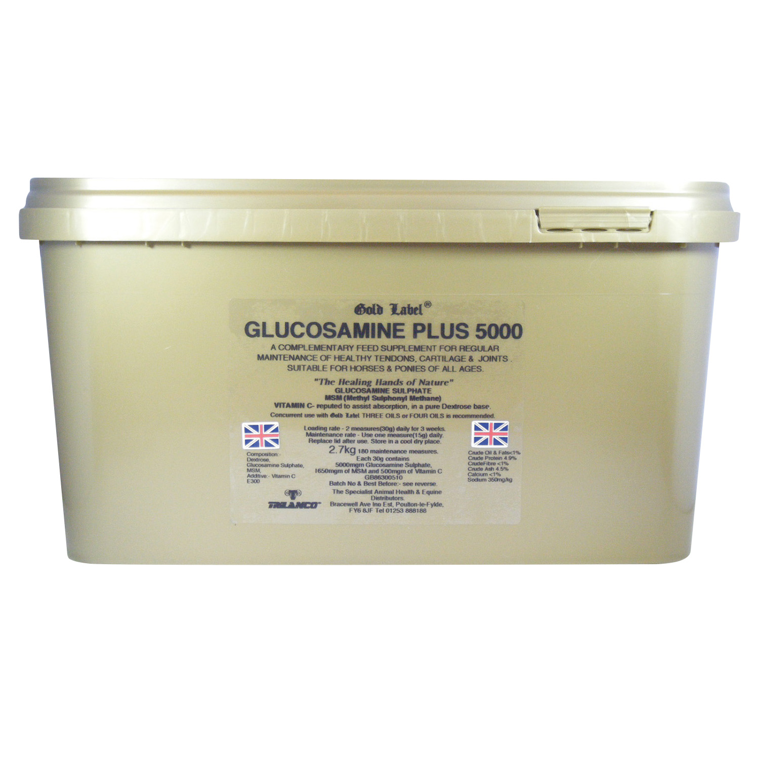 GOLD LABEL GLUCOSAMINE PURE 1 KG 1 KG - totalfarmsupplies.co.uk