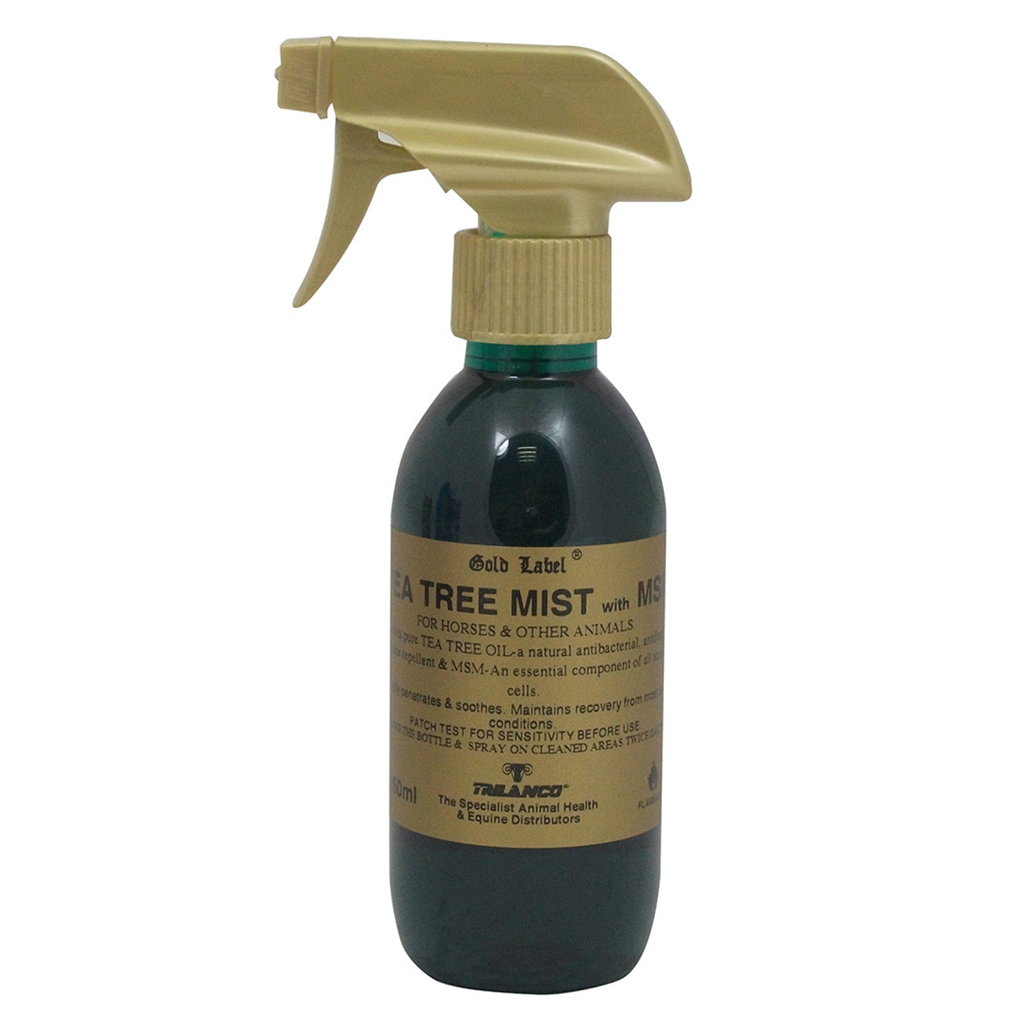 GOLD LABEL TEA TREE MIST WITH MSM 250 ML 250 ML - totalfarmsupplies.co.uk