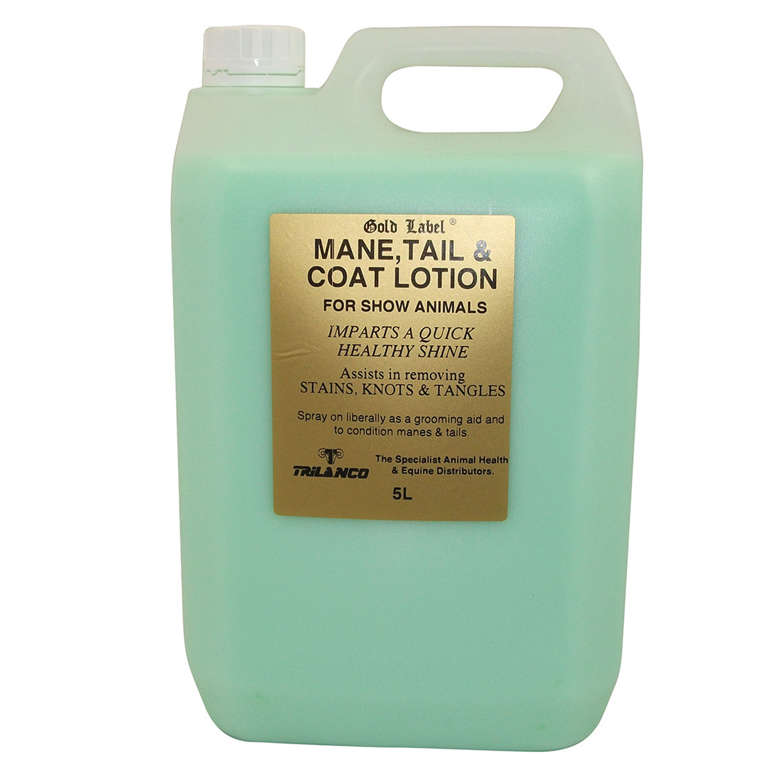 GOLD LABEL MANE, TAIL & COAT LOTION 5 LT 5 LT - totalfarmsupplies.co.uk
