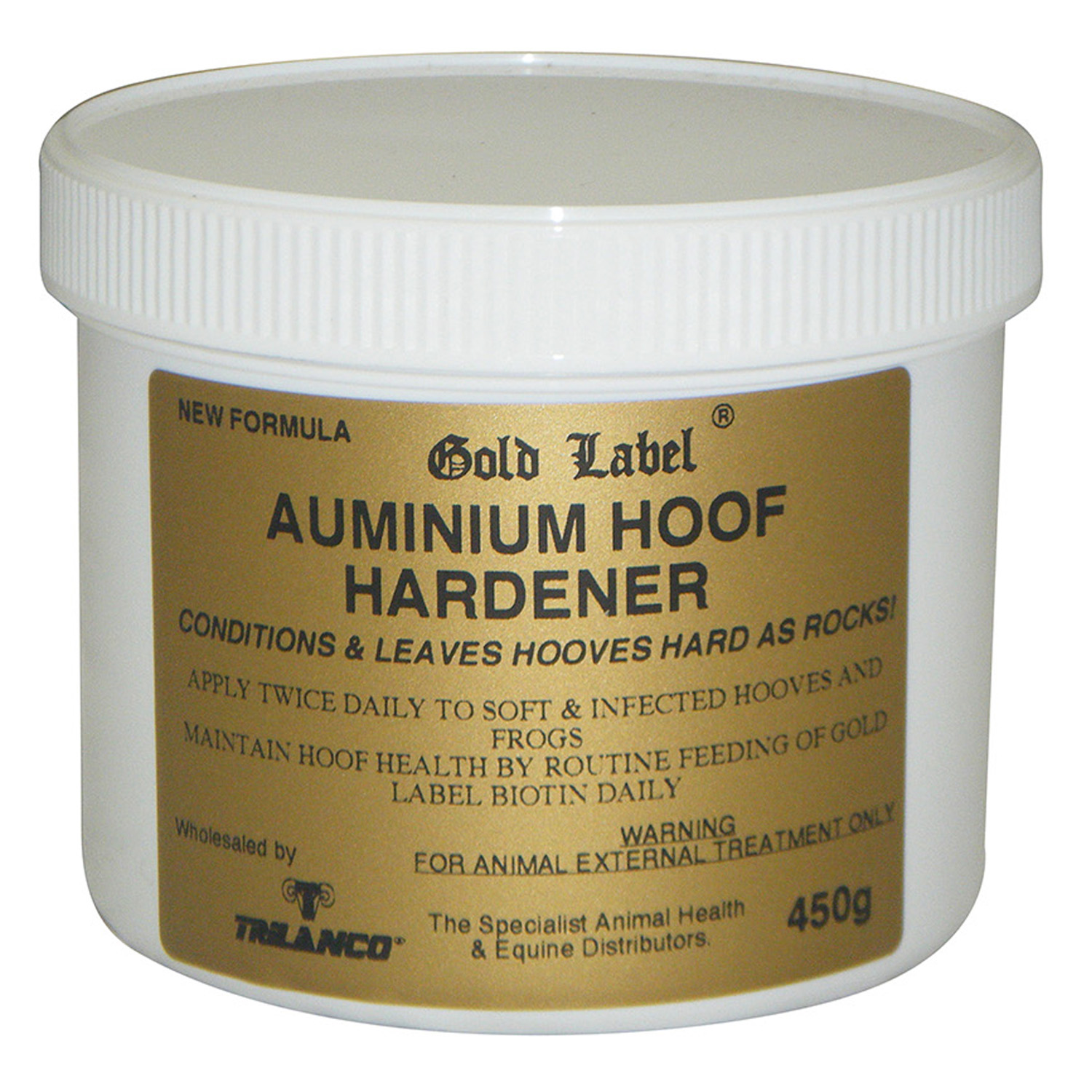 GOLD LABEL ALUMINIUM HOOF HARDENER 450 GM 450 GM - totalfarmsupplies.co.uk