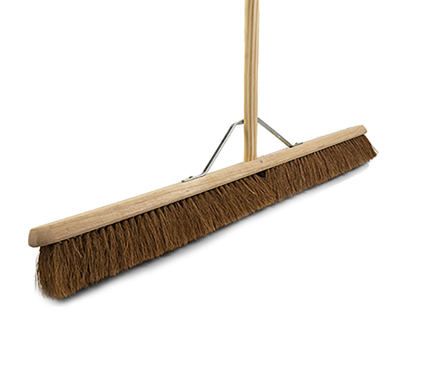 HILLBRUSH SOFT COCO PLATFORM BROOM WITH HANDLE - totalfarmsupplies.co.uk