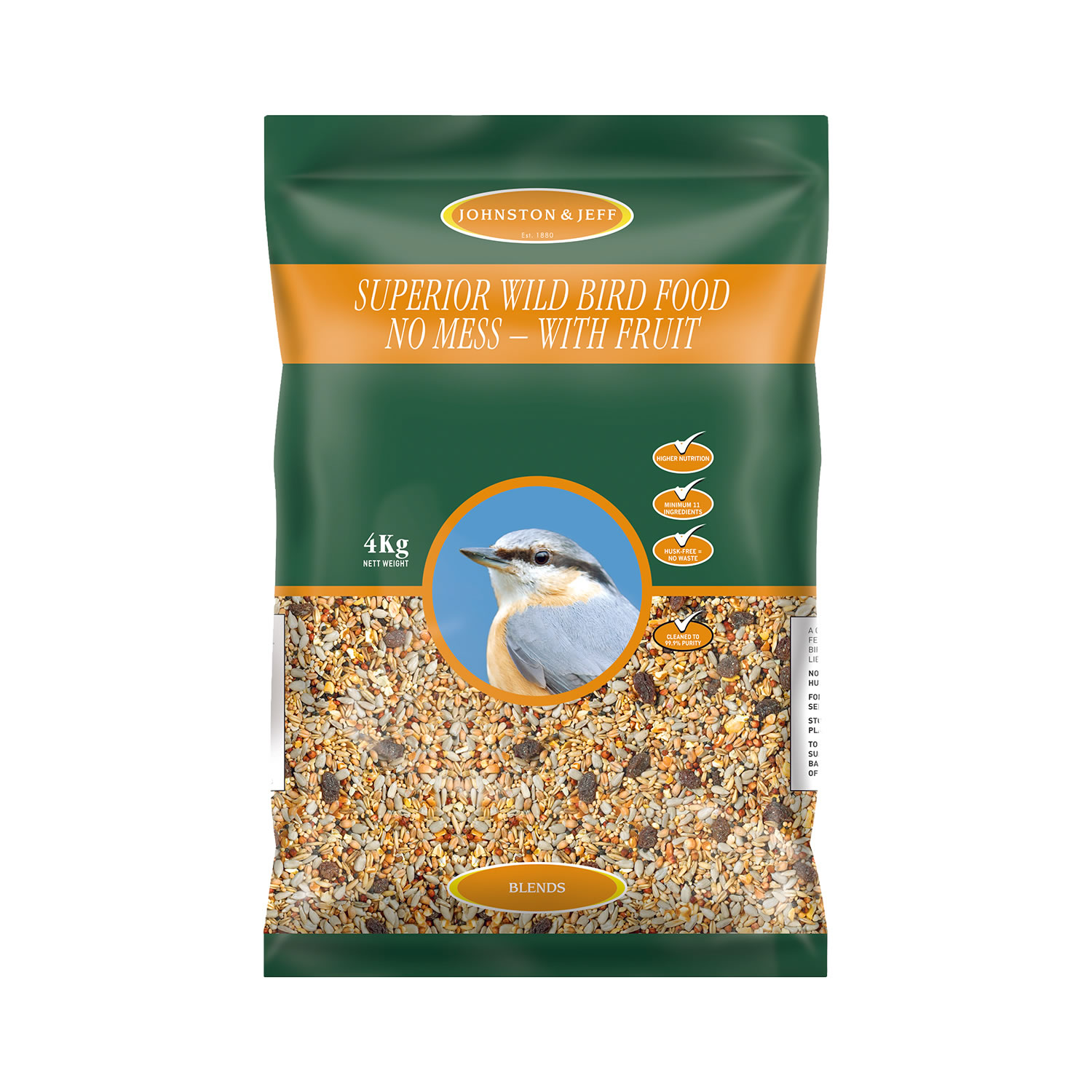 JOHNSTON & JEFF SELECTED WILD BIRD WITH FRUIT - totalfarmsupplies.co.uk