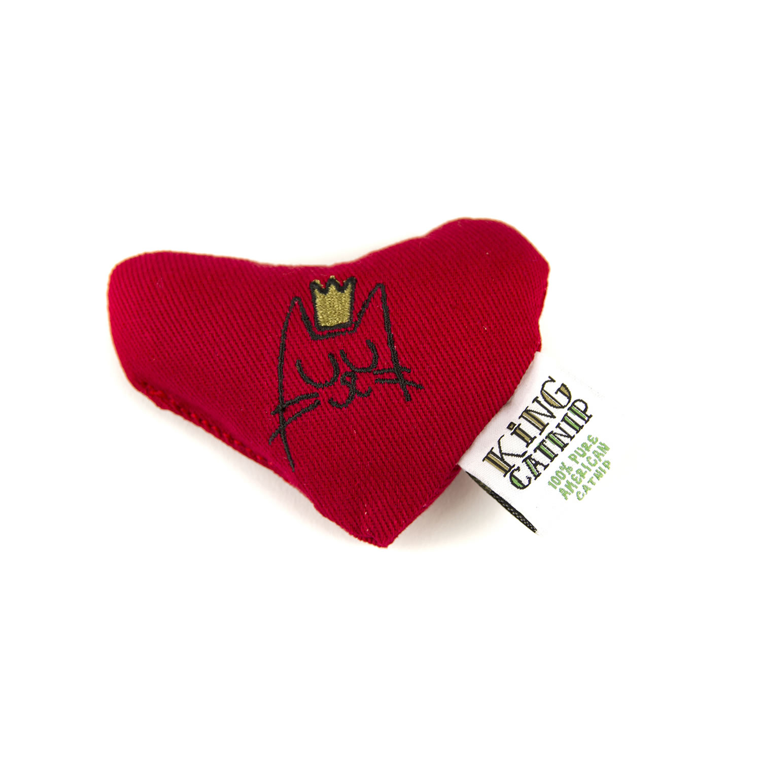 KING CATNIP TOY RED HEART - totalfarmsupplies.co.uk