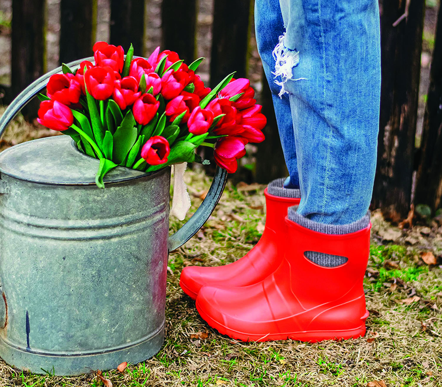 LBC ULTRALIGHT ANKLE BOOTS RED - totalfarmsupplies.co.uk