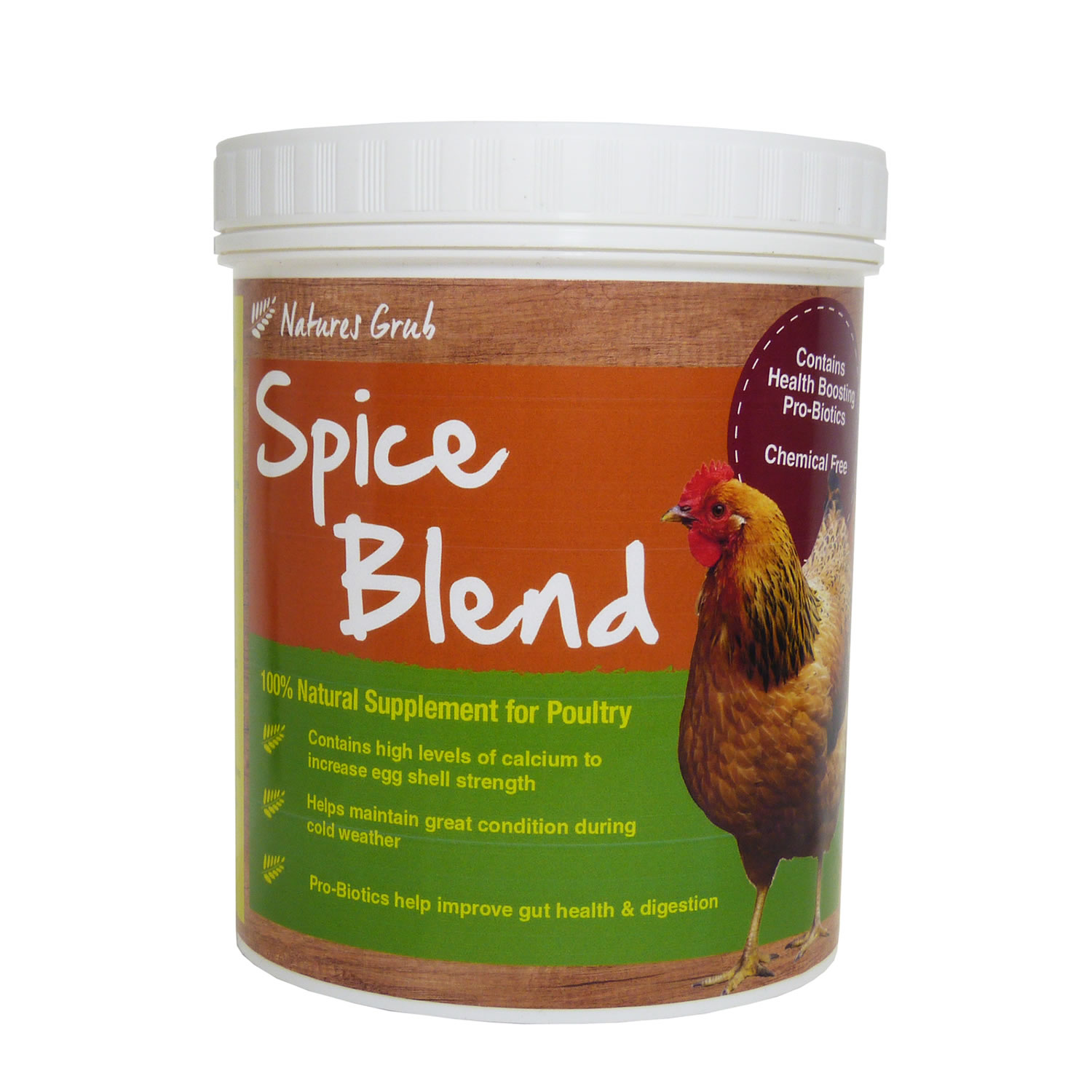 NATURES GRUB POULTRY SPICE WITH PROBIOTICS - totalfarmsupplies.co.uk