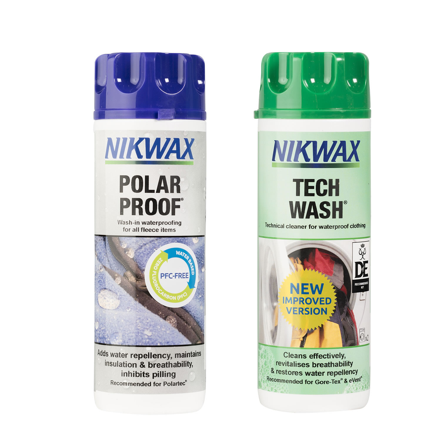 NIKWAX TECH WASH/POLAR PROOF TWIN PACK 300 ML 300 ML 300 ML ...