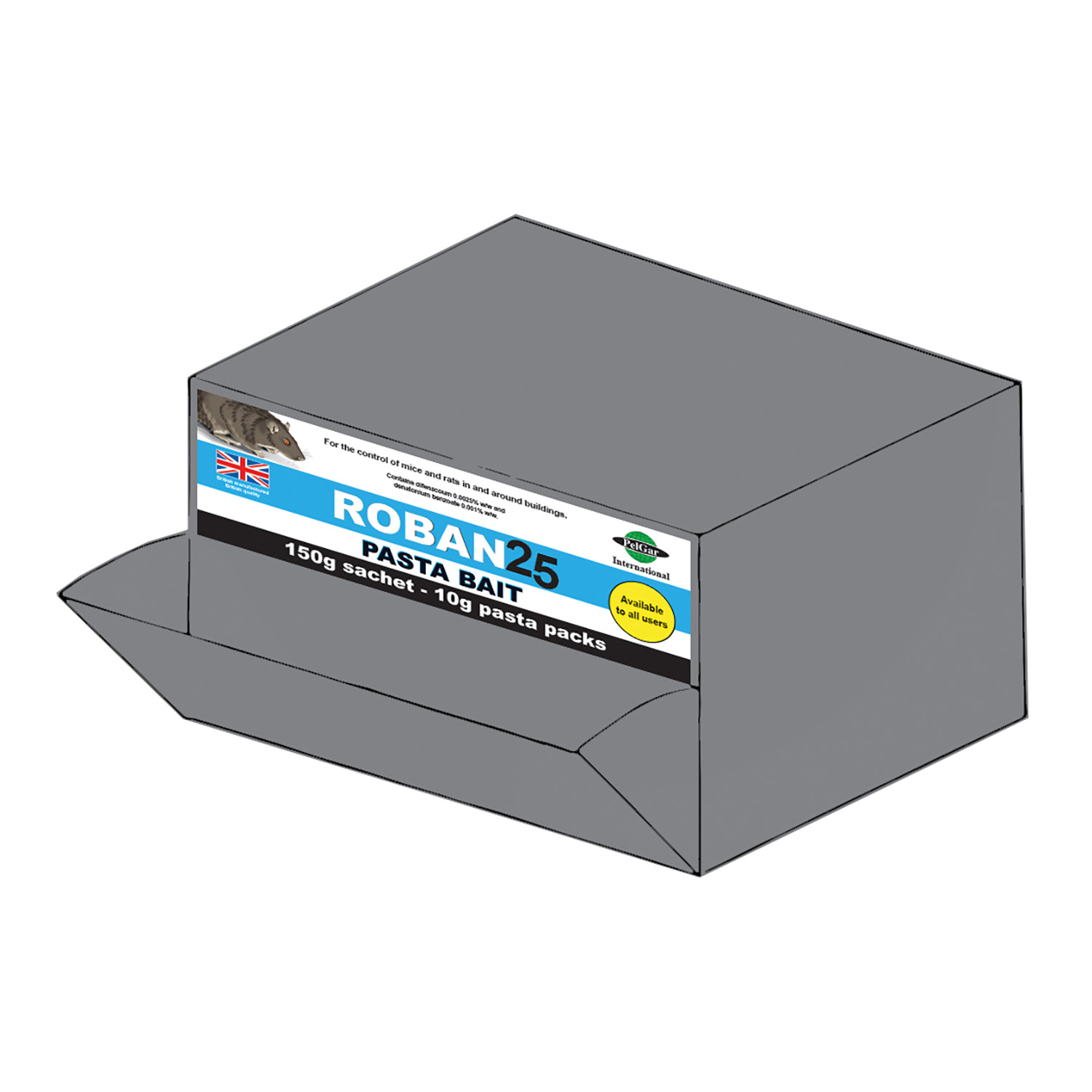 PELGAR ROBAN 25 PASTA BAIT 80 X 150 GM - totalfarmsupplies.co.uk