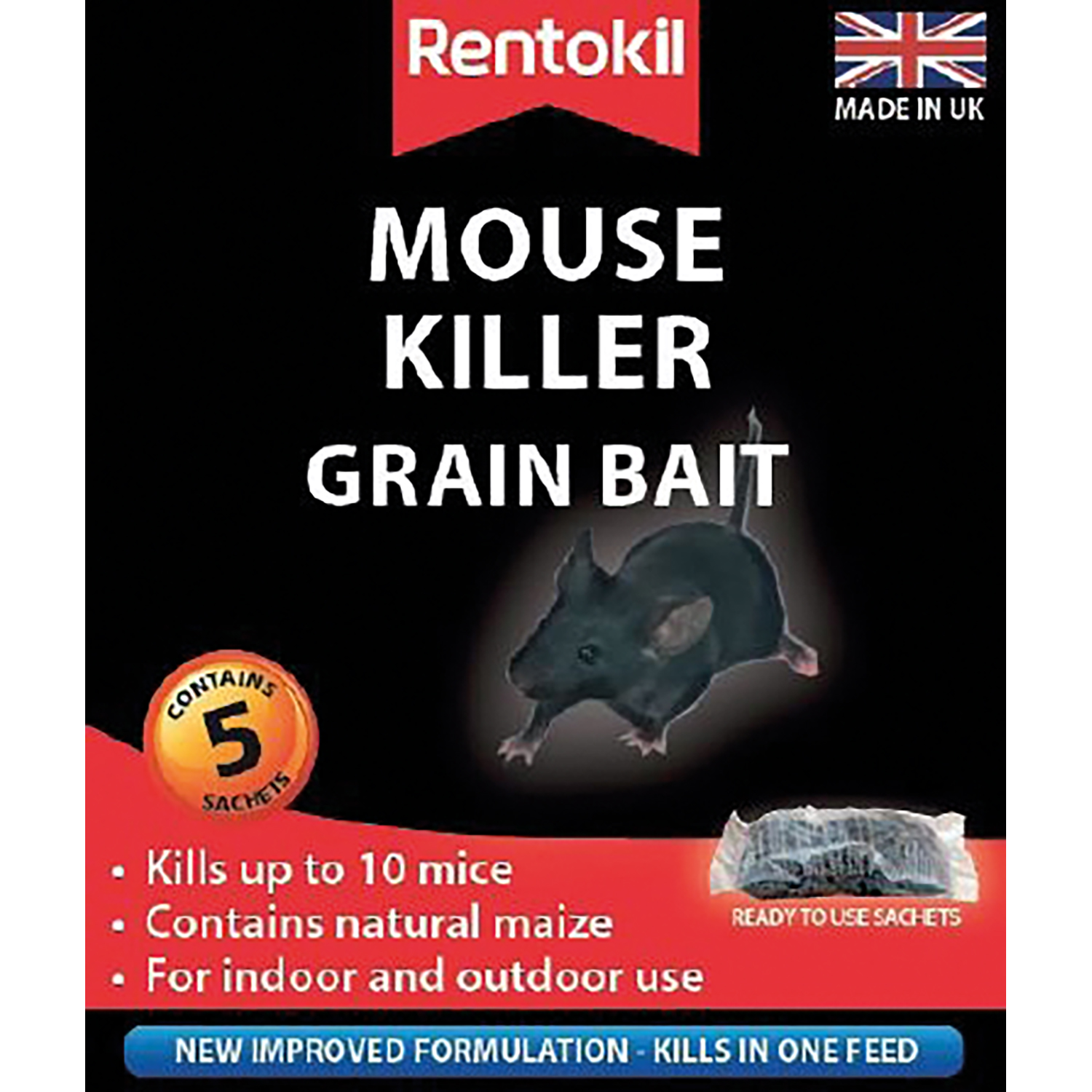 RENTOKIL MOUSE KILLER GRAIN BAIT 5 SACHET - totalfarmsupplies.co.uk