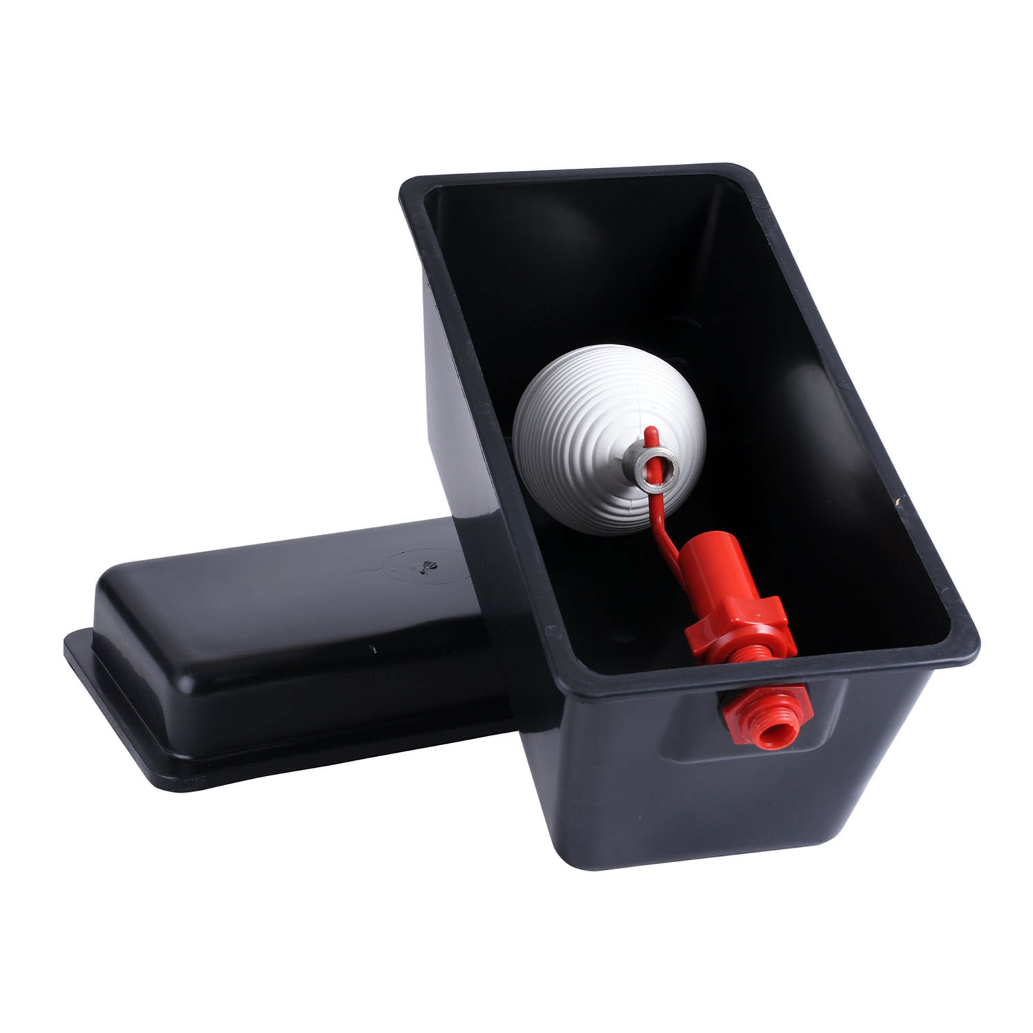 ETON PLASTIC HEADER TANK WITH LID C/W BALLCOCK VALVE ...