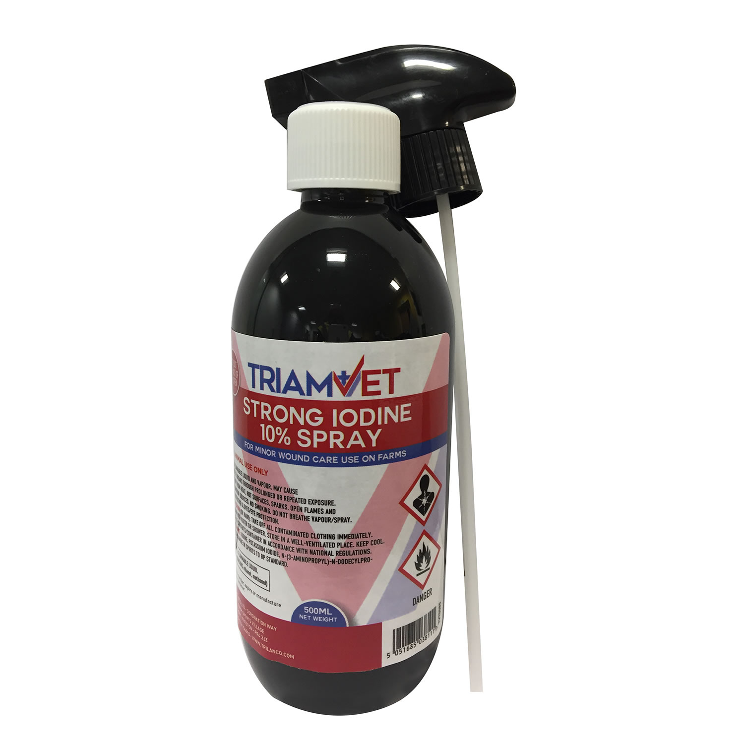 TRIAMVET STRONG IODINE 10% SPRAY - totalfarmsupplies.co.uk
