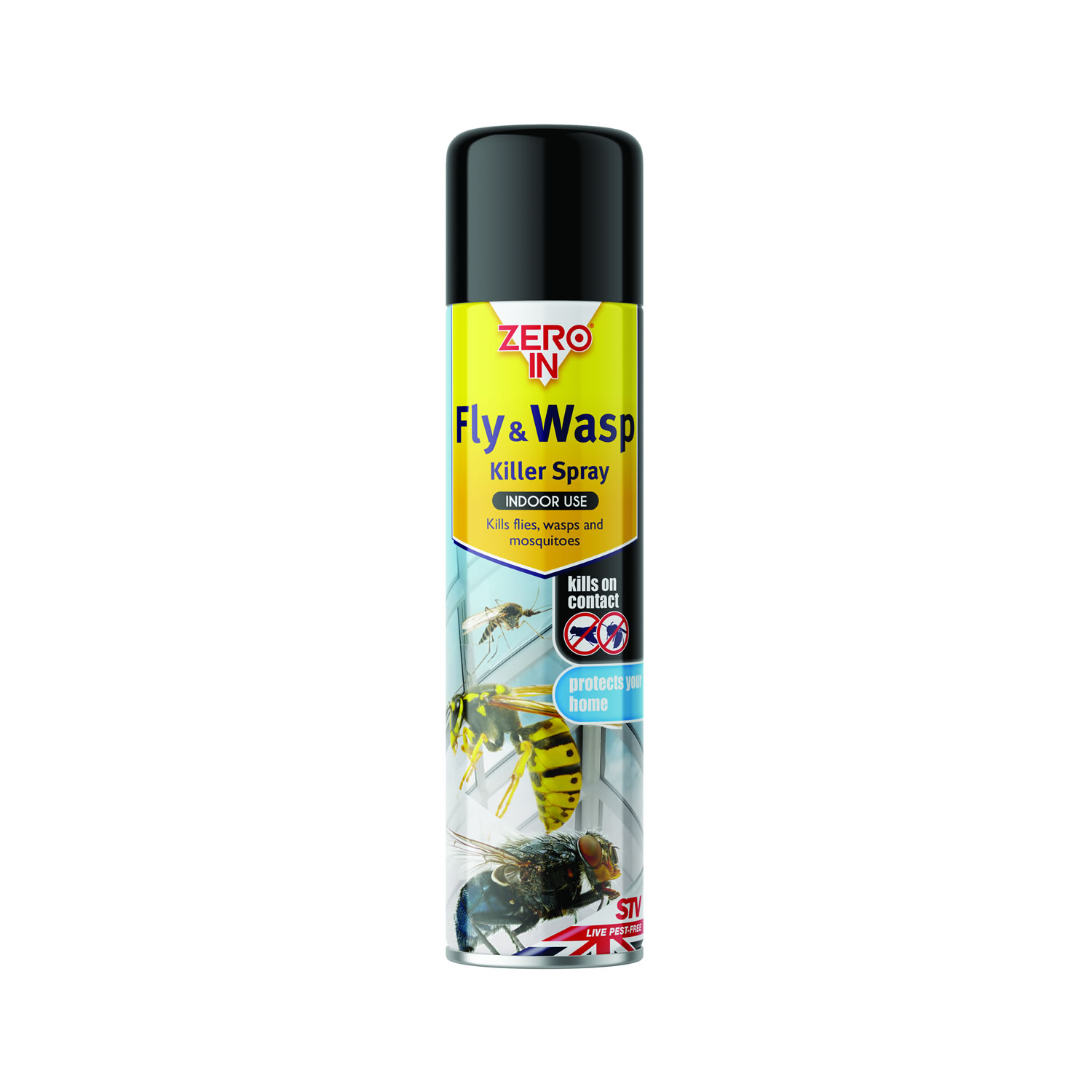 ZERO IN FLY & WASP KILLER SPRAY 300 ML - totalfarmsupplies.co.uk