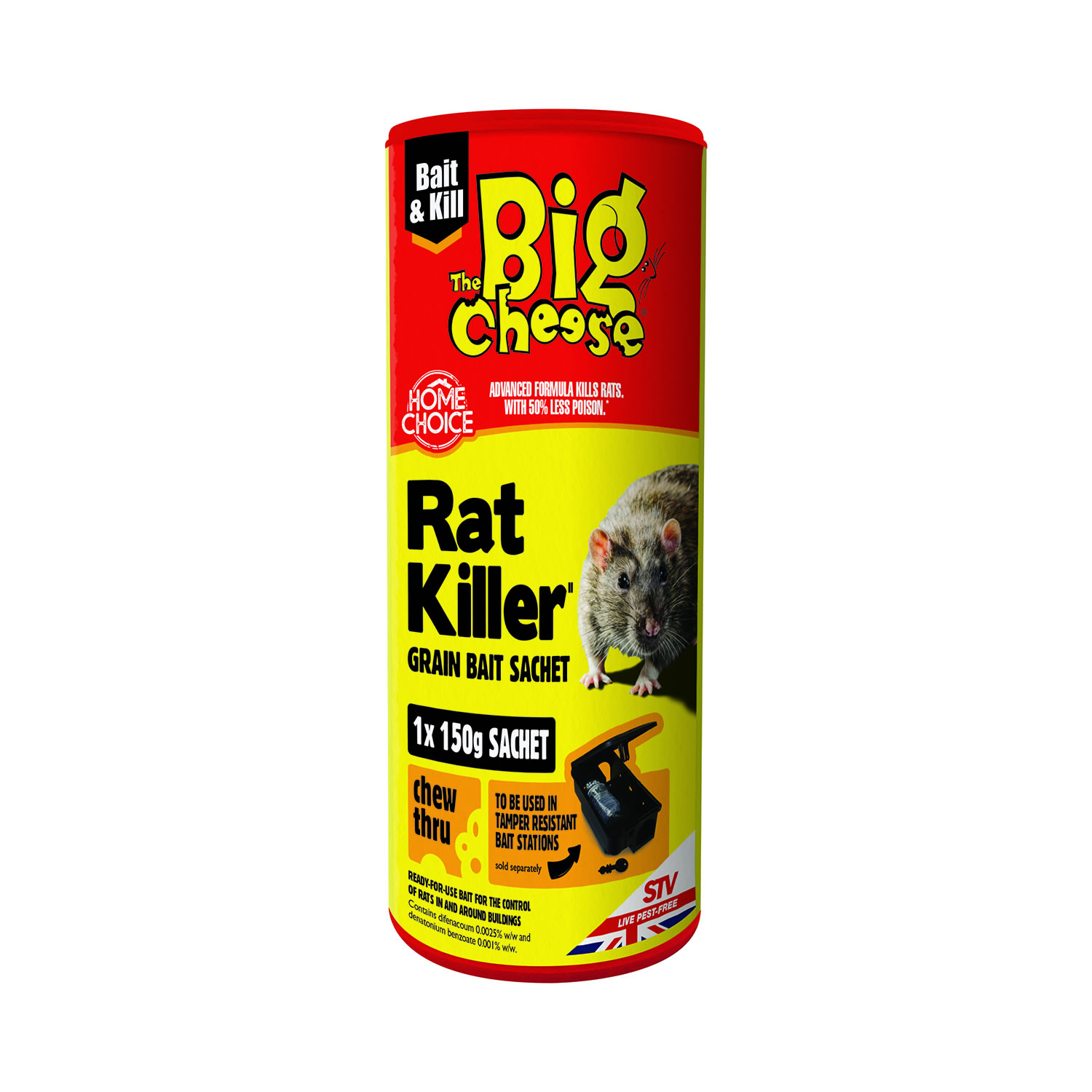 THE BIG CHEESE RAT KILLER GRAIN BAIT 150 GM SACHET - totalfarmsupplies ...