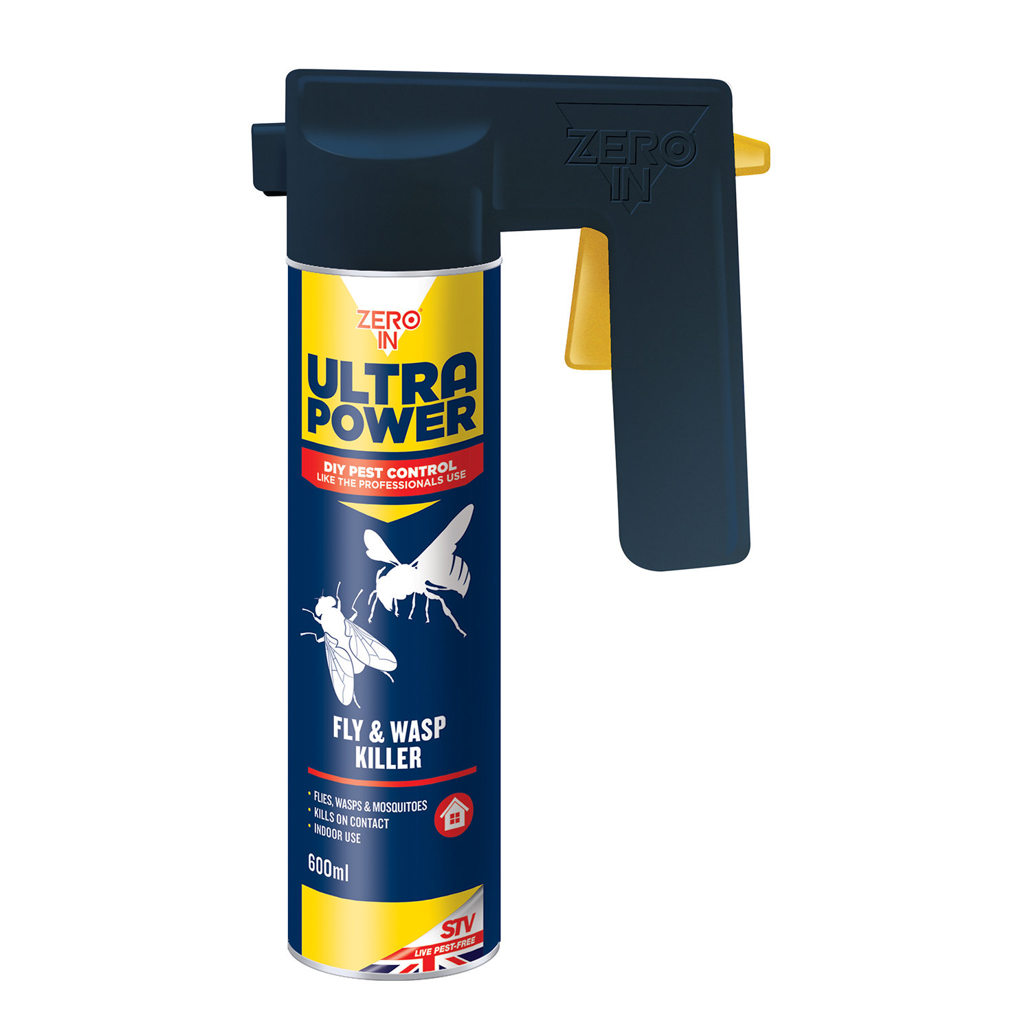 ZERO IN ULTRA POWER FLY & WASP KILLER 600 ML - totalfarmsupplies.co.uk